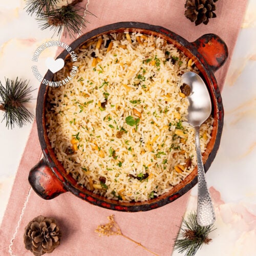 Arroz Navideño [Video+Recipe] Christmas Rice with Raisins