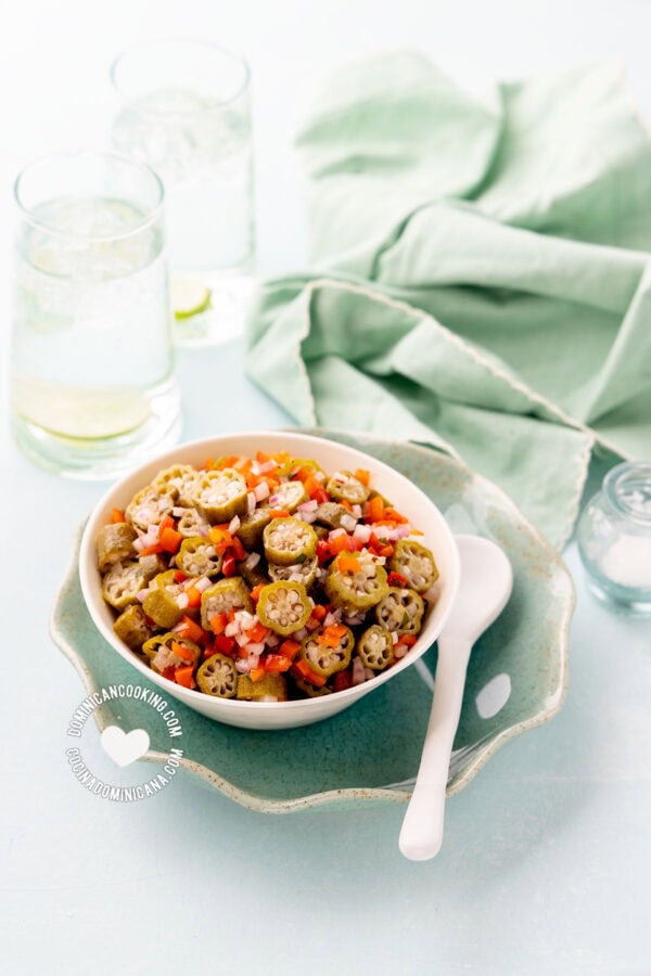 Ensalada de Molondrones [Video+Recipe] Okra Salad